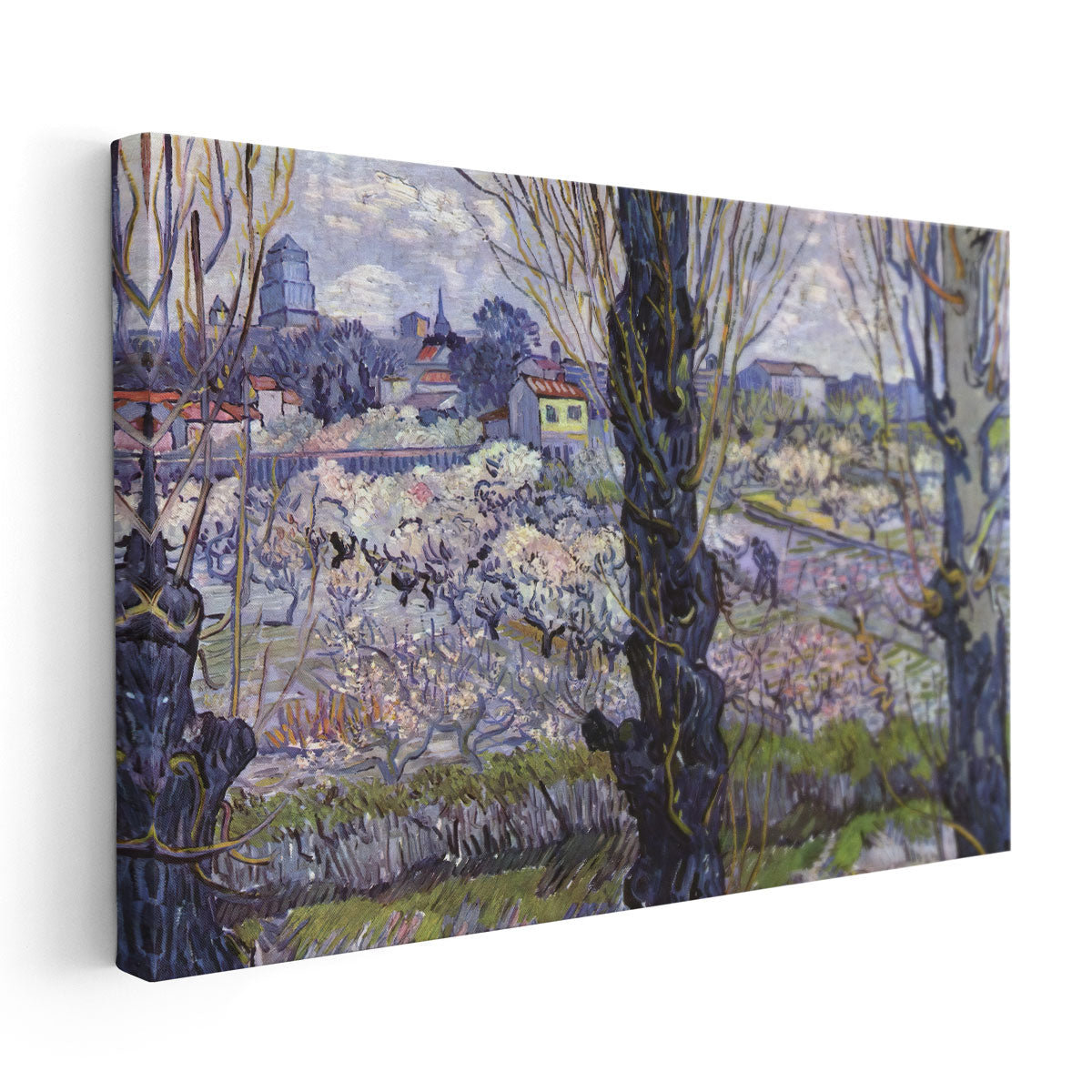 Red Barrel Studio® View of Arles, Flowering Orchards, 1889 - Canvas ...