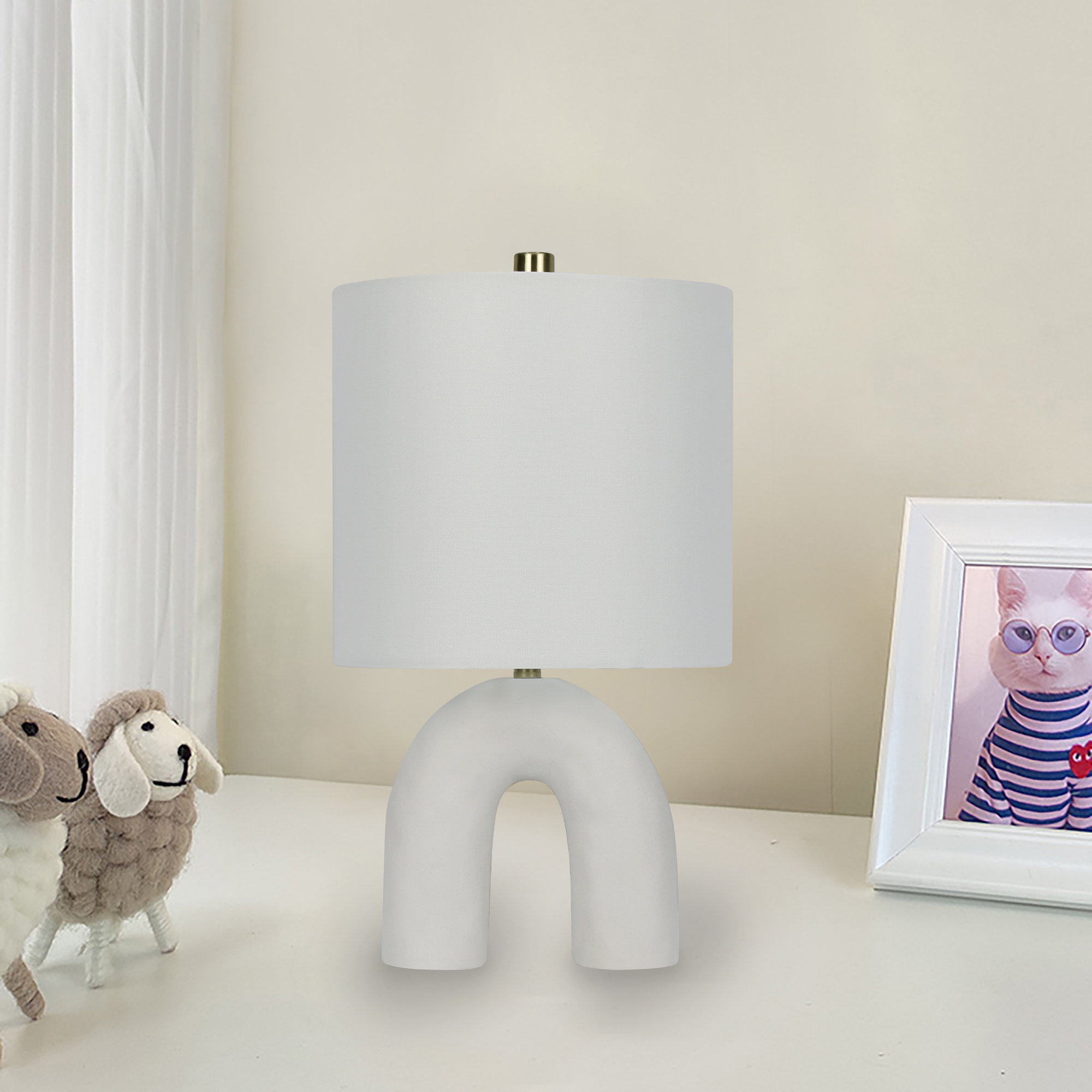 Wrought Studio™ 17" Modern Inverted U-Shaped Table Lamp - Wayfair Canada