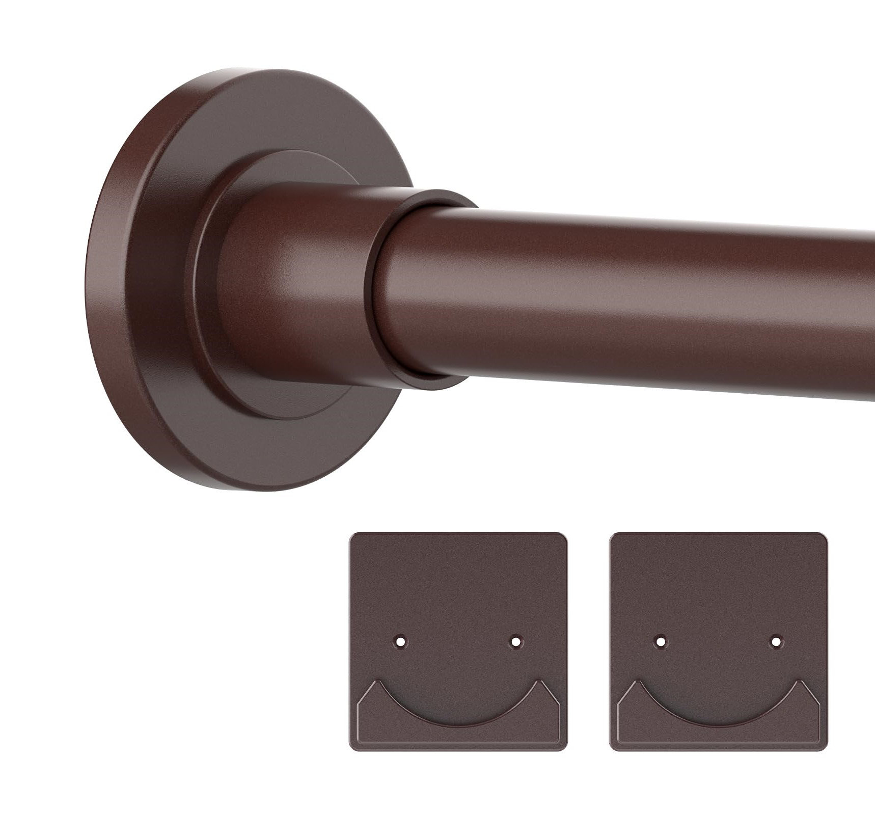 CLIBAX Shower Curtain Rod With Holder 30-80 Inch, Anti-Rust & Spring ...