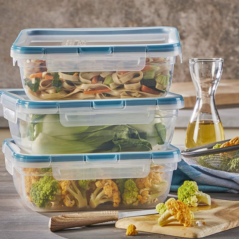 Anadea Total Solution 6-Pc Plastic Food Storage Containers Set with ...