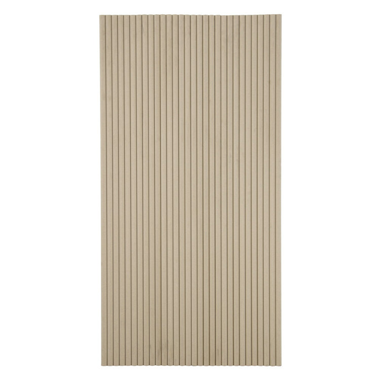 e-Joy 106" x 24" Flexible Fluted Semi-Circle Wood Shiplap Wood Wall ...
