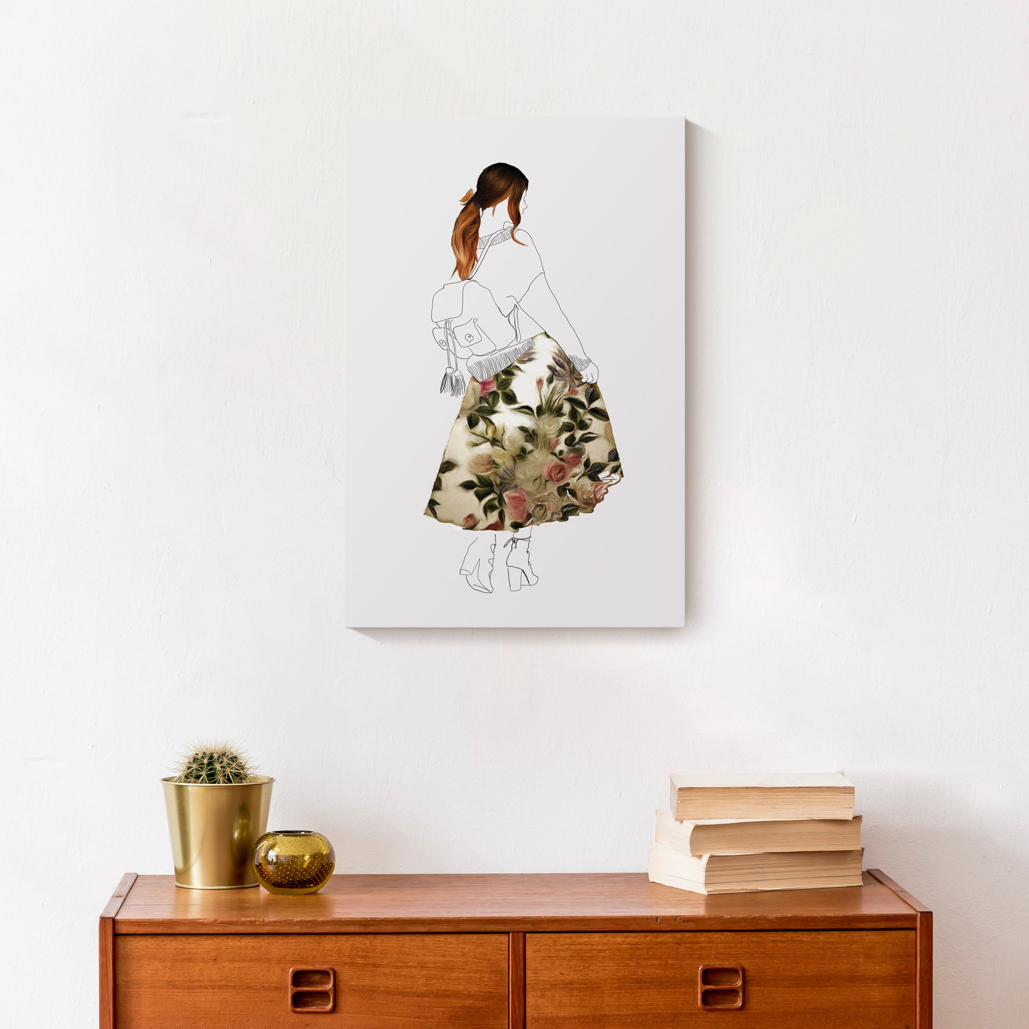 Mercer41 Fashion Girl - Unframed Painting Print on Canvas | Wayfair