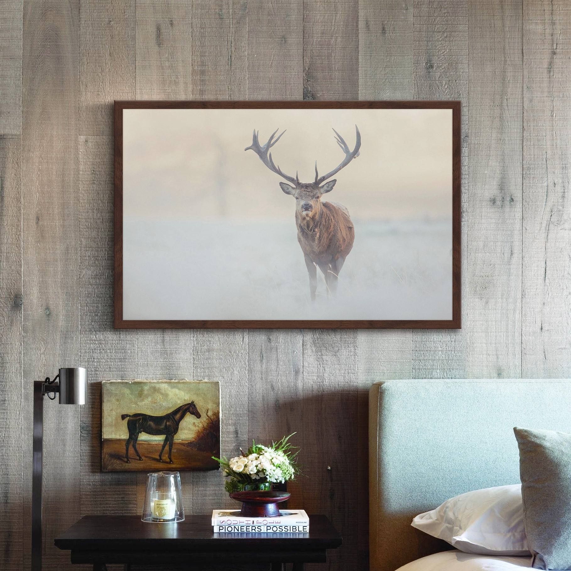 Union Rustic Mayle 'The Lone Buck' Framed Painting Print & Reviews ...