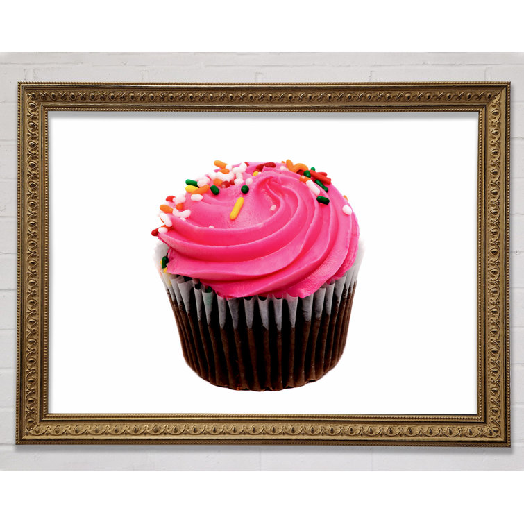 Bright Star Pink Cupcake Sprinkle - Single Picture Frame Art Prints ...