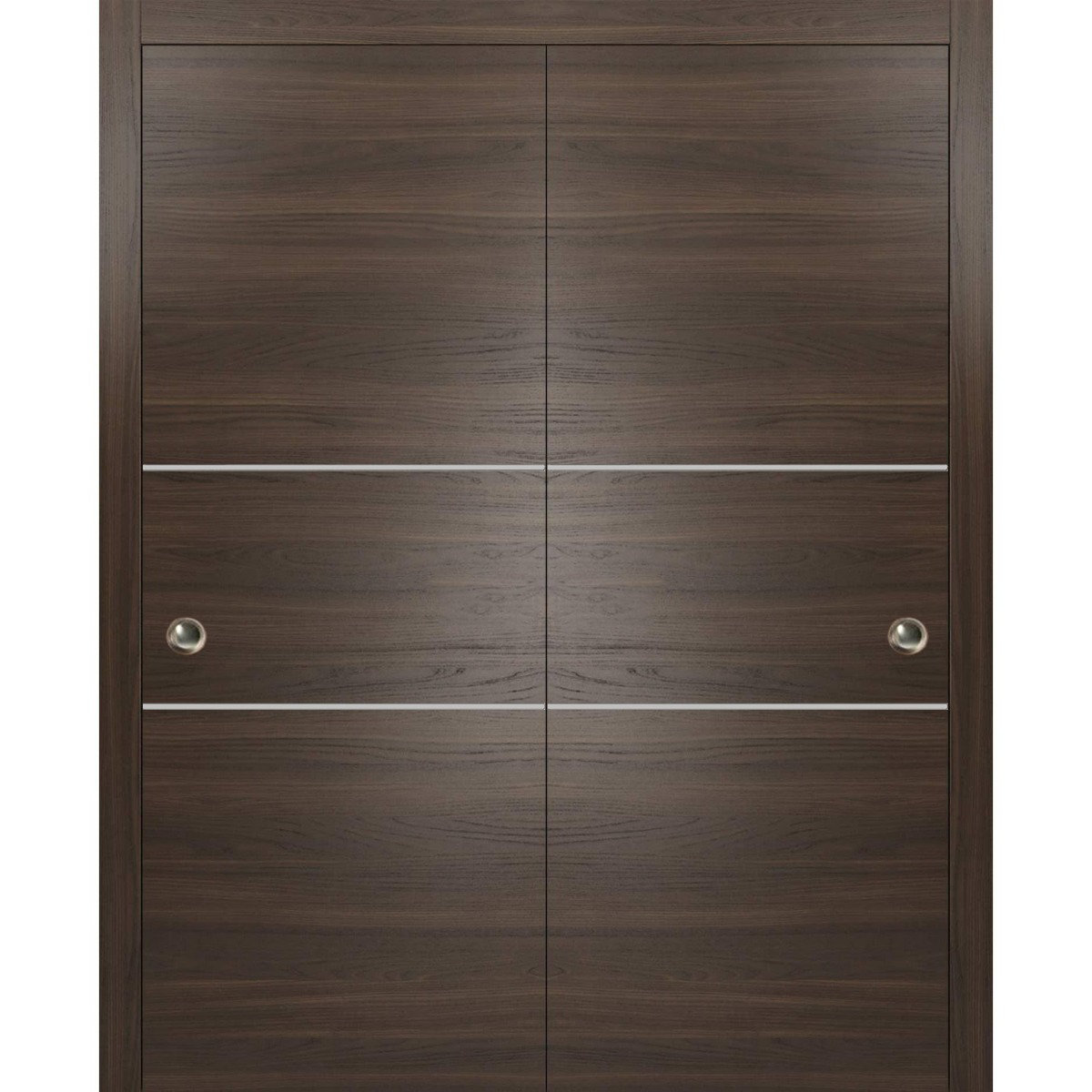 SARTODOORS Paneled Wood Finish Sliding Closet Doors | Wayfair