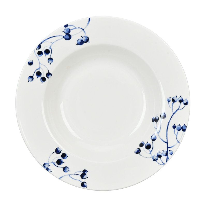 STP Goods Blue Magnolia Porcelain China Dinnerware Set - Service for 4 ...
