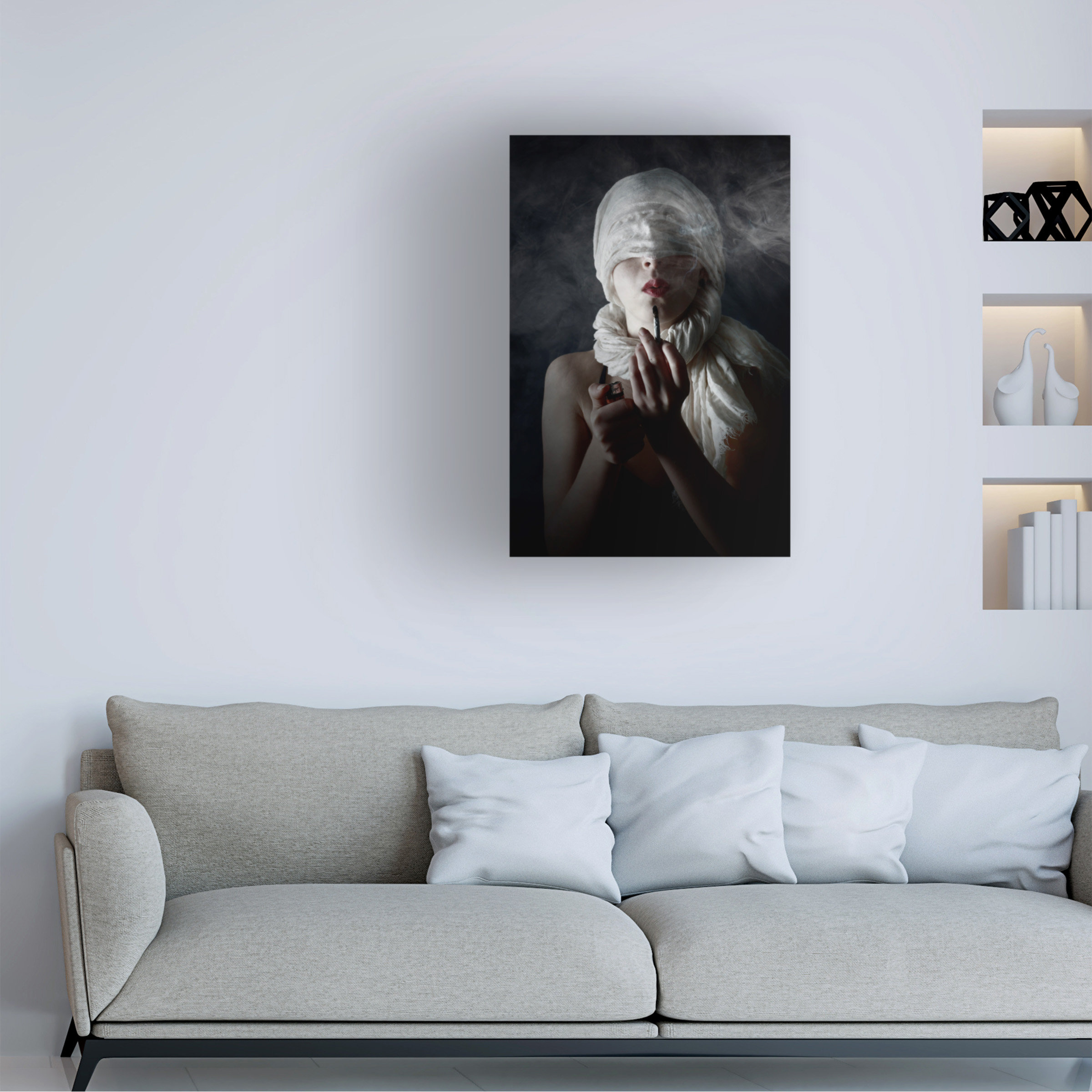 Ebern Designs Olga Mest Killing You Softly Canvas Art | Wayfair