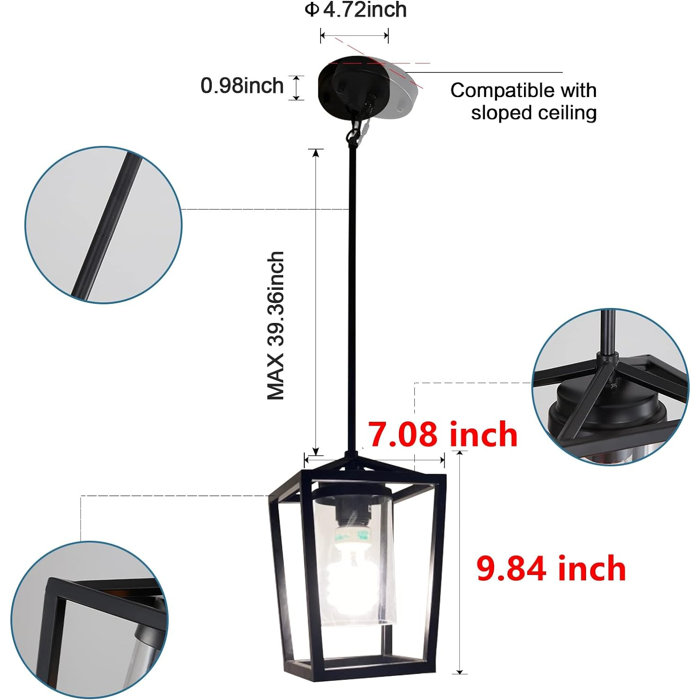 Gracie Oaks Cerinity 1 - Light Matte Black LED Kitchen Island Pendant ...