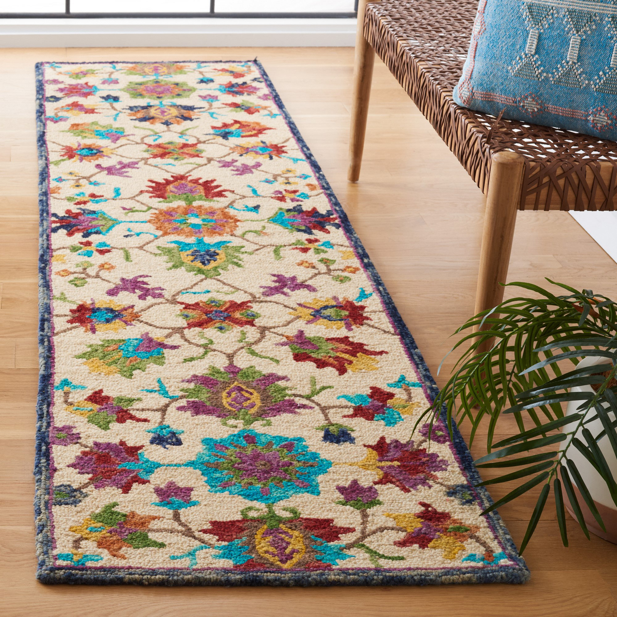 World Menagerie Physter Hand Tufted Wool Oriental Rug & Reviews | Wayfair