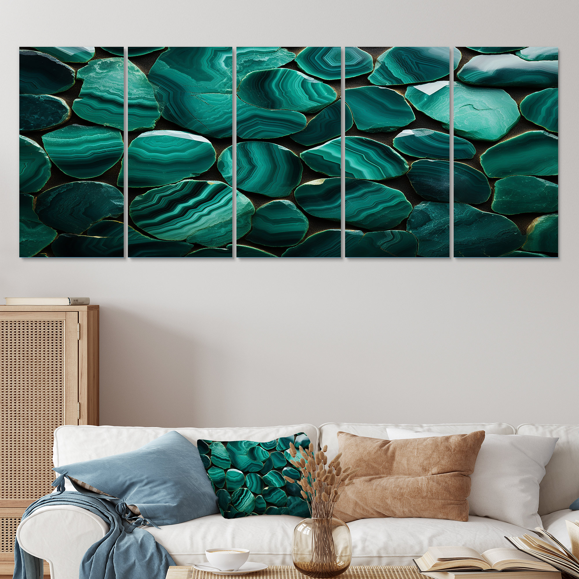 Latitude Run® Green Emerald Amazonite Stone Geode II - Stone Geode 5 ...