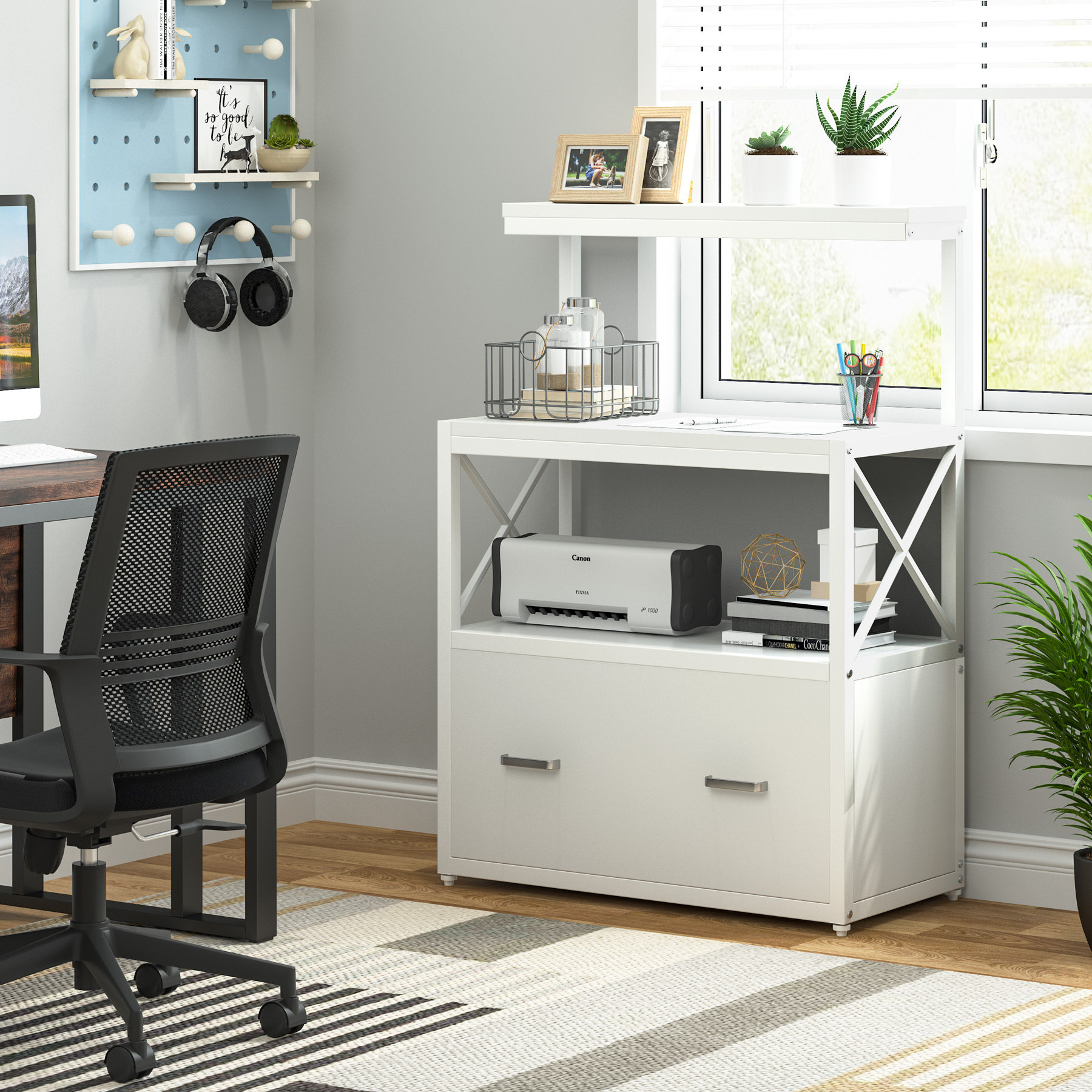 Latitude Run® 1 Drawer Lateral Filing Cabinet File Storage Cabinet with ...