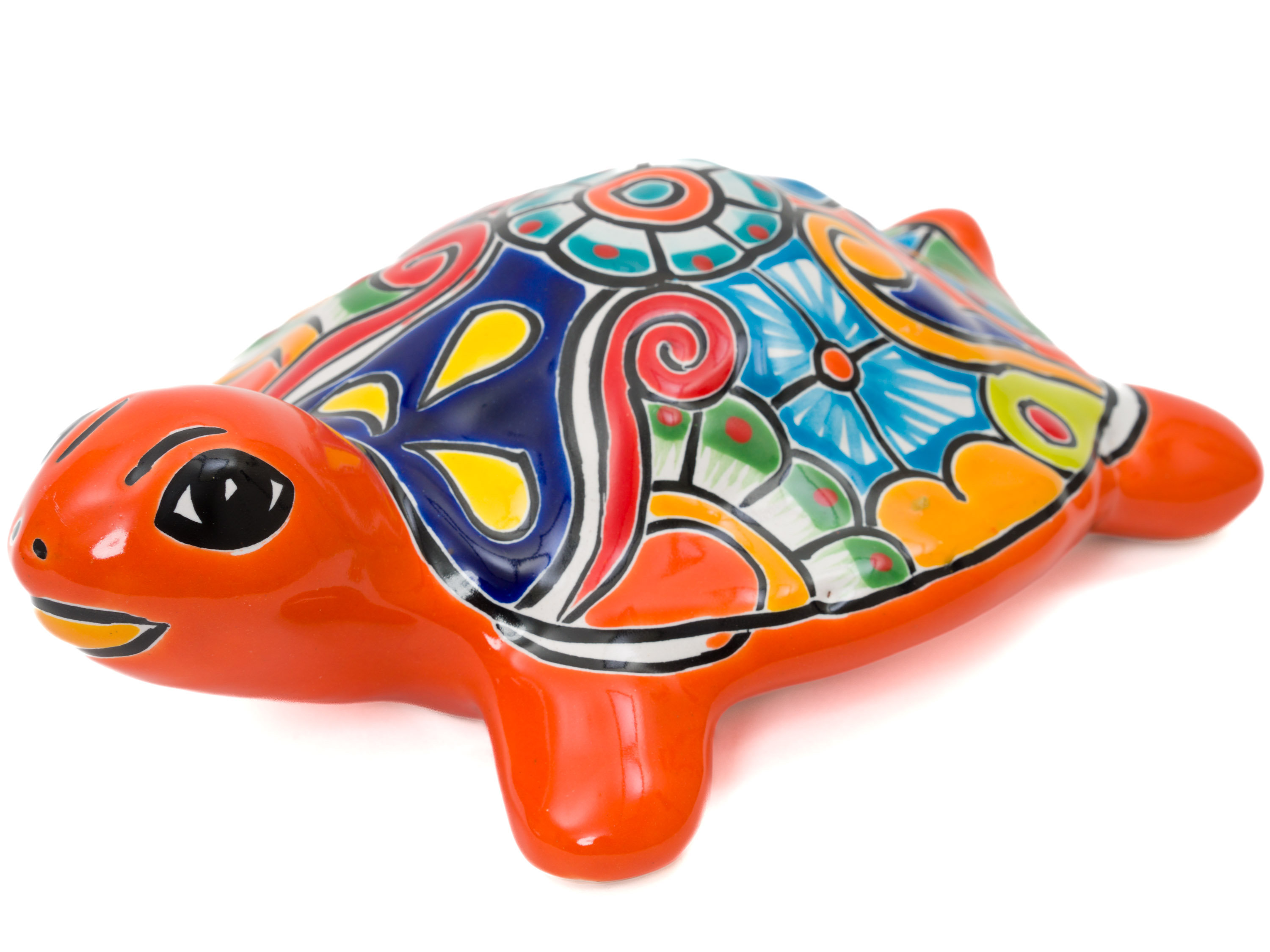 Bungalow Rose Lata Mexican Talavera Pottery Ceramic Turtle Garden ...