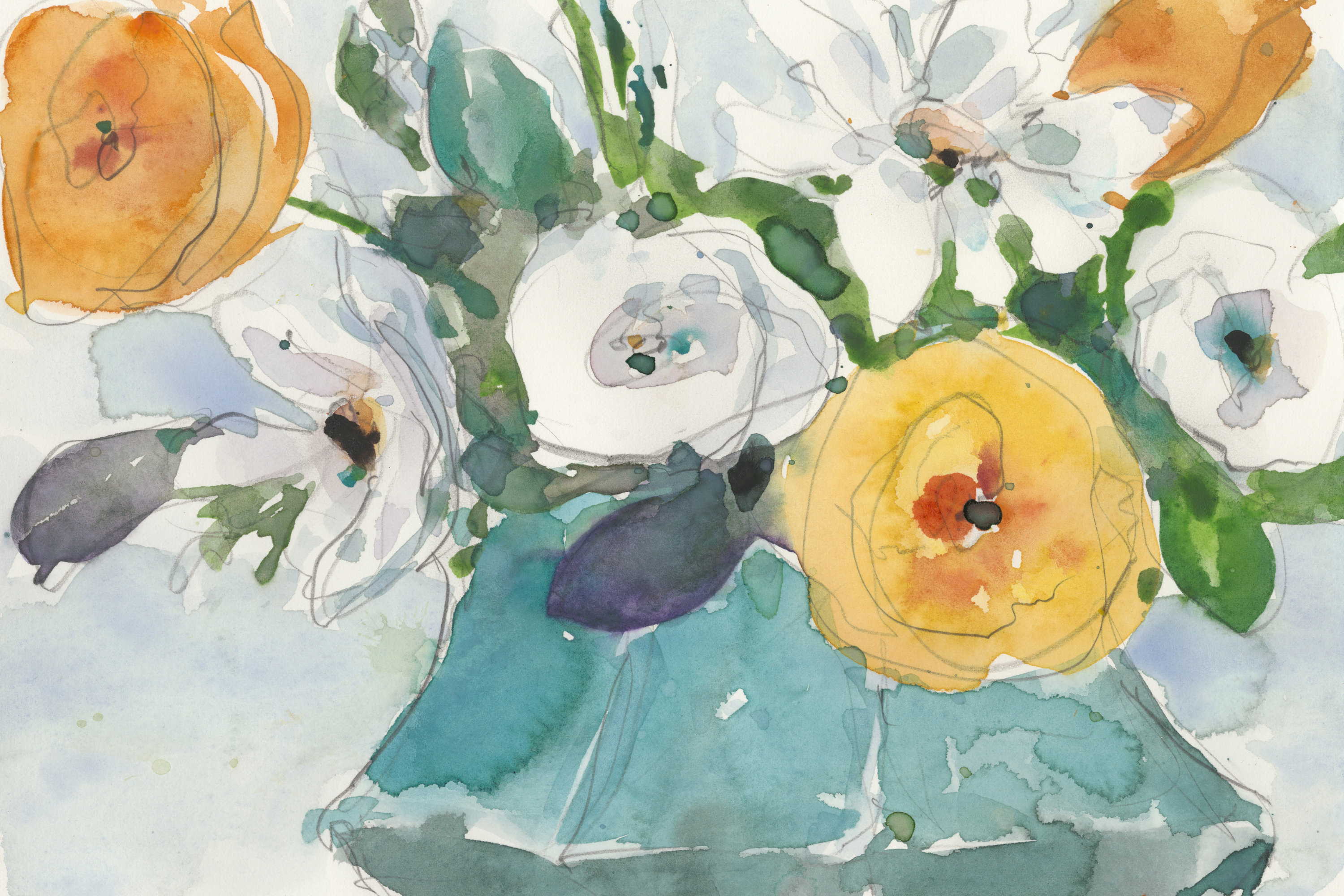 Winston Porter The Bouquet II by Samuel Dixon - Wrapped Canvas Painting ...