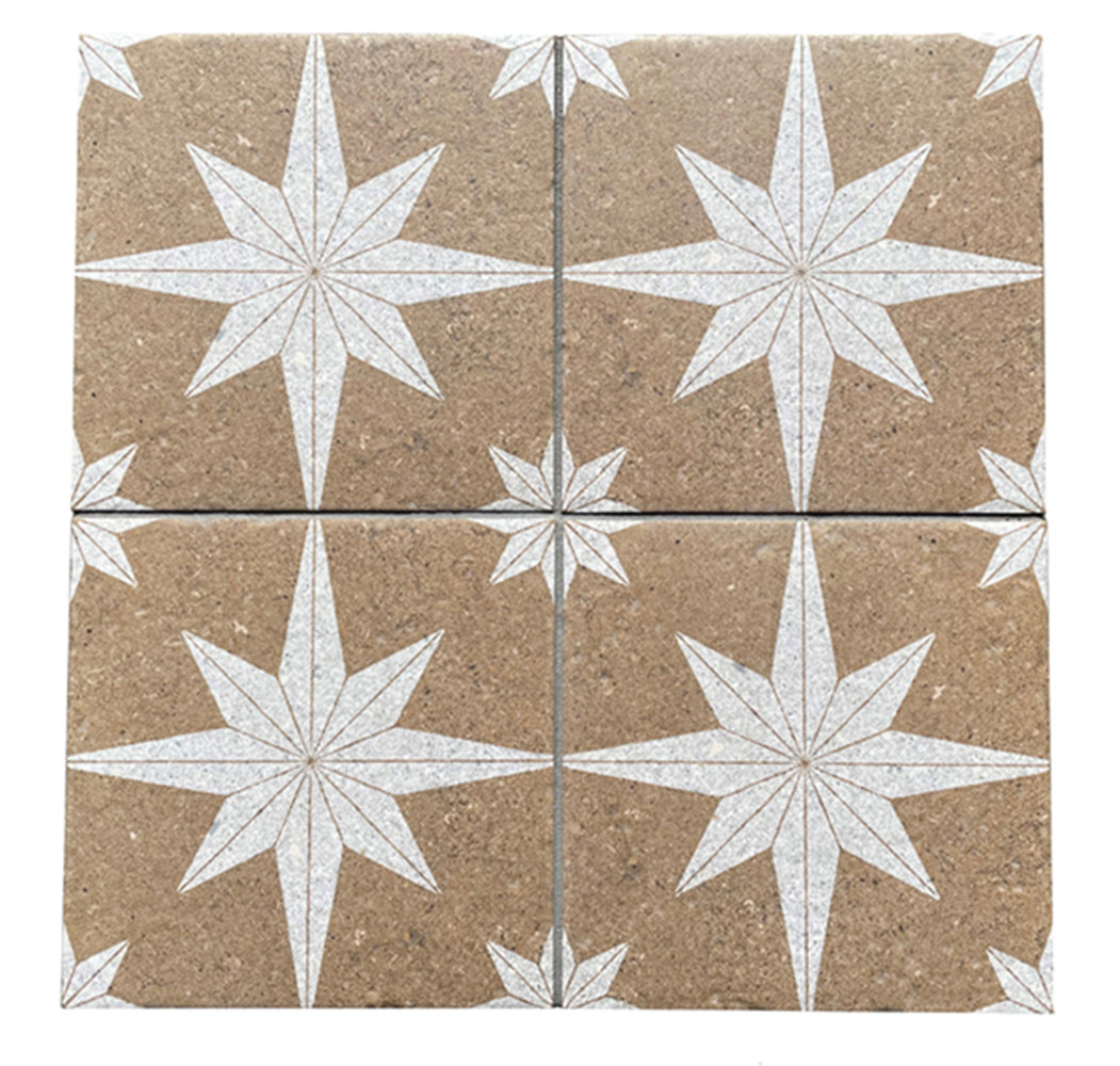 BATCH Tulum Compass 8" x 8" Patterned Wall & Floor Tile & Reviews ...