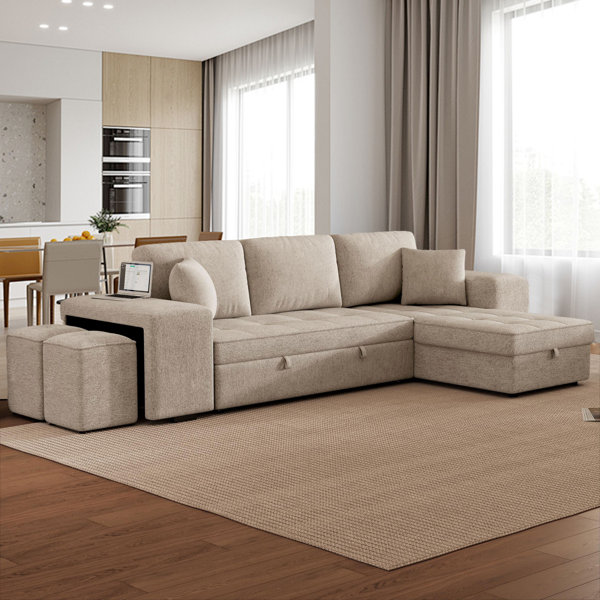 Latitude Run® Nedia Upholstered Sectional - Wayfair Canada