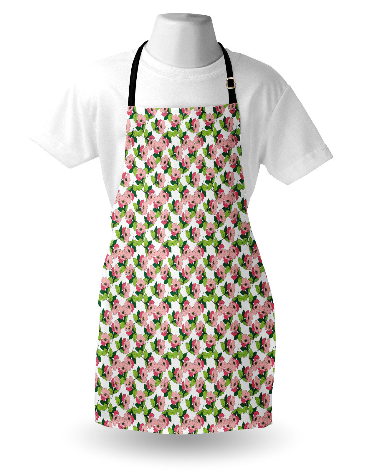 East Urban Home Pink Floral Apron Unisex Rosa Canina Wildflowers Adult ...