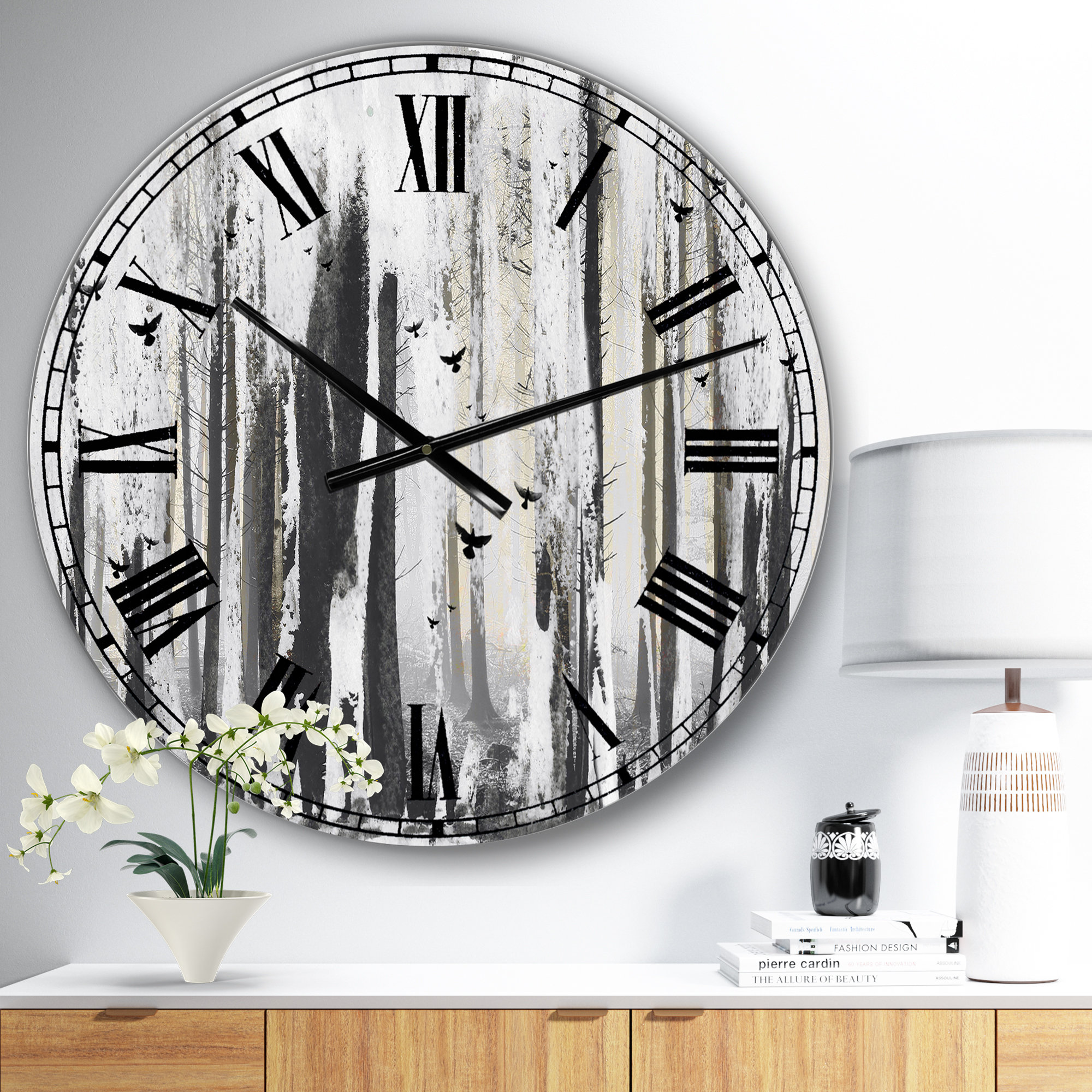 East Urban Home Strange World - Oversized Cottage Wall Clock | Wayfair