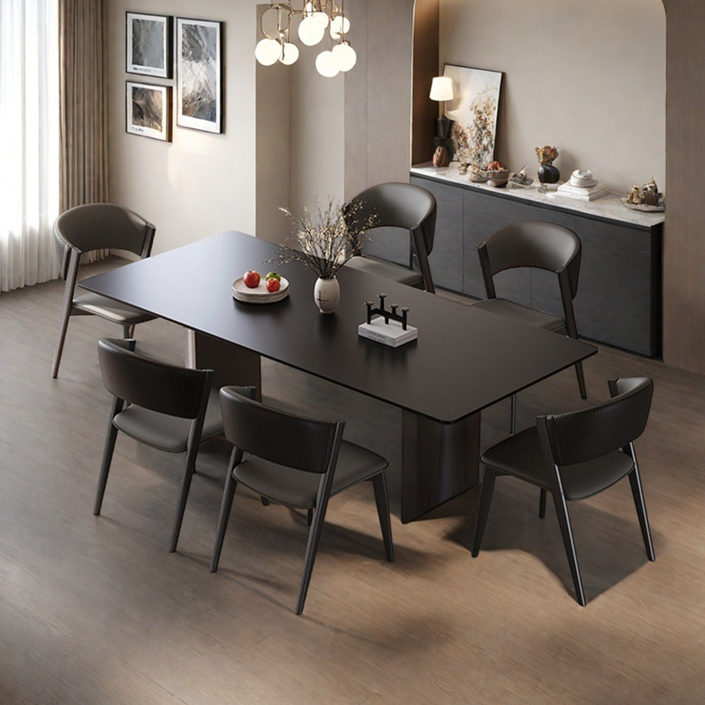 Elamer European minimalist high-end dining table set | Wayfair