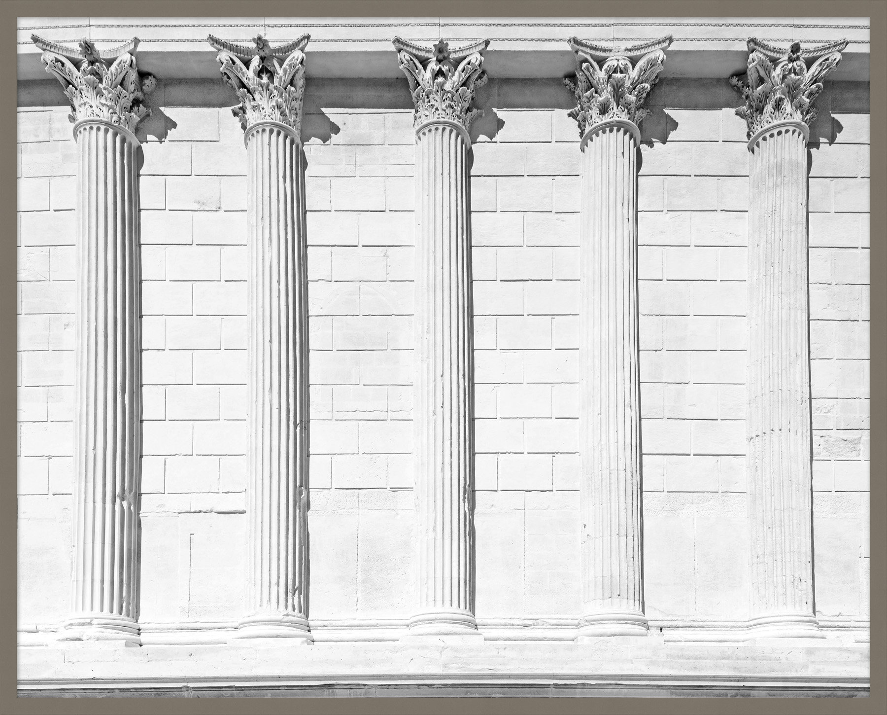 Lillian August Classical Columns' Framed Photographic Print on Glass ...