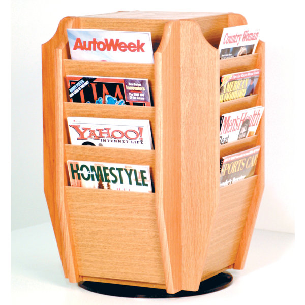 Symple Stuff Geissler Symple Stuff 25'' H Rotating Magazine Rack ...
