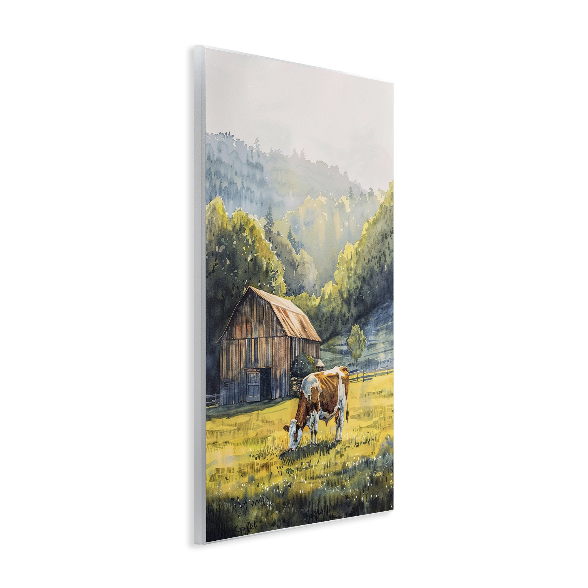 Winston Porter Brown Spotted Cow Grazing Wall Plaque Art by Franklyn ...