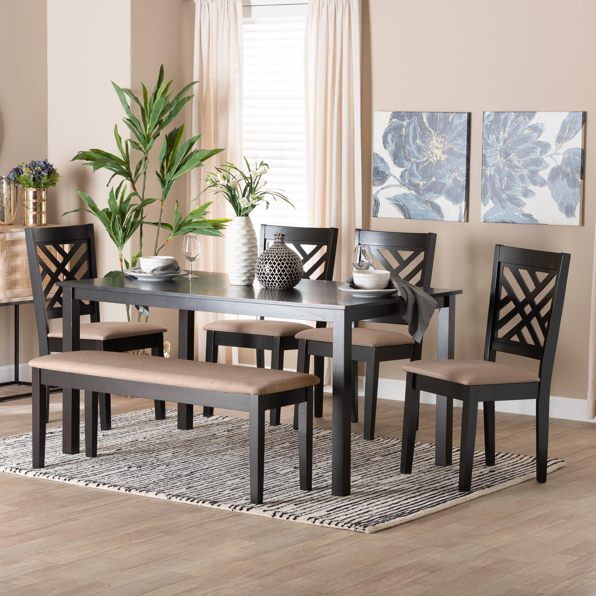 Wildon Home® Bolsover Rectangular 35.4'' L x 59.1'' W Dining Set | Wayfair