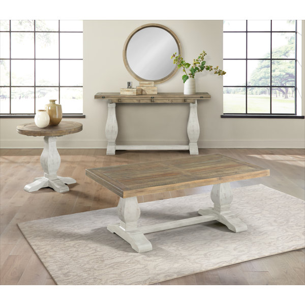 Union Rustic Kanisa 2 - Piece Solid Wood Living Room Table Set ...