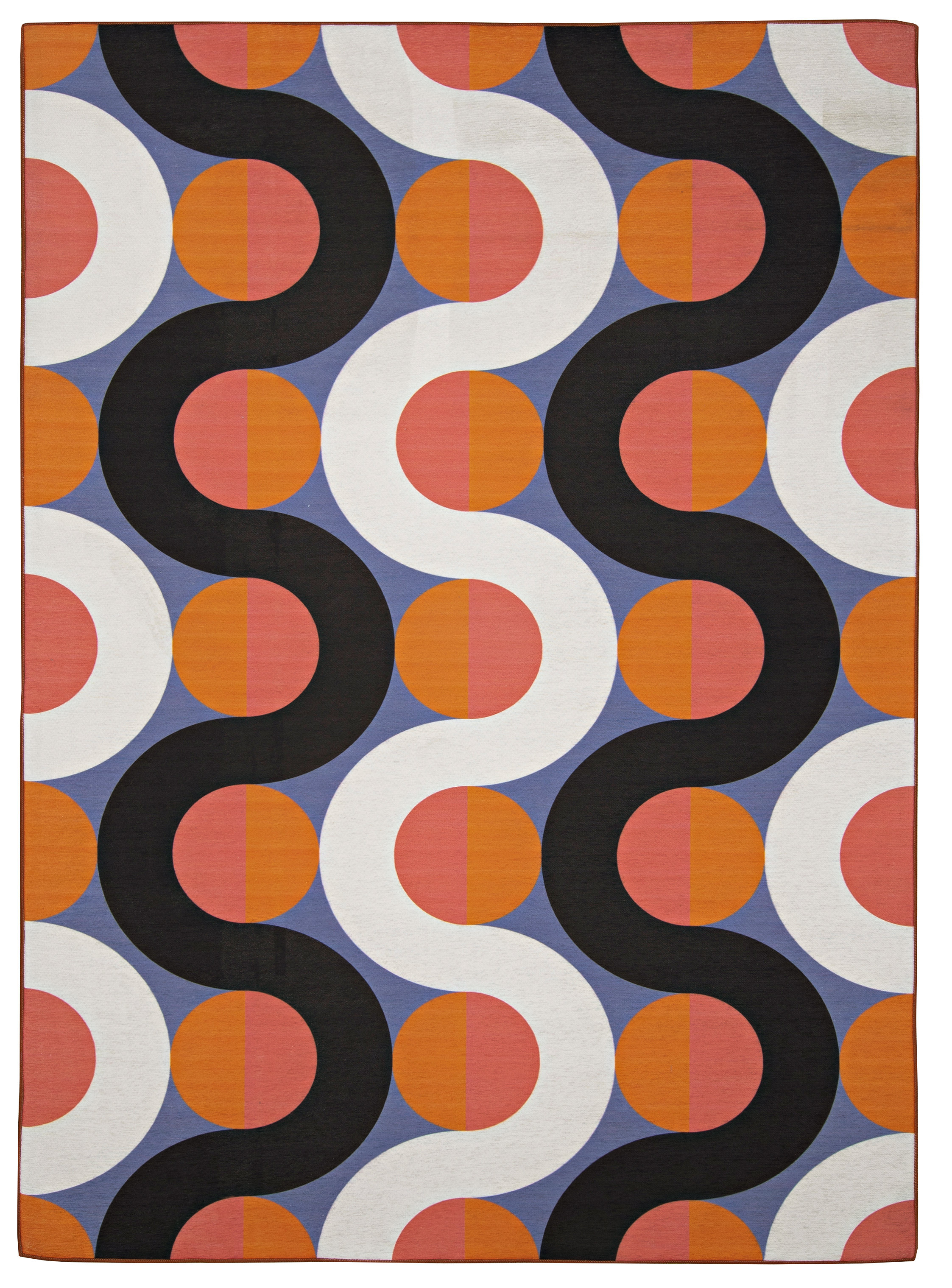 Wrought Studio Kivett Abstract Indoor/Outdoor Washable Area Rug | Wayfair