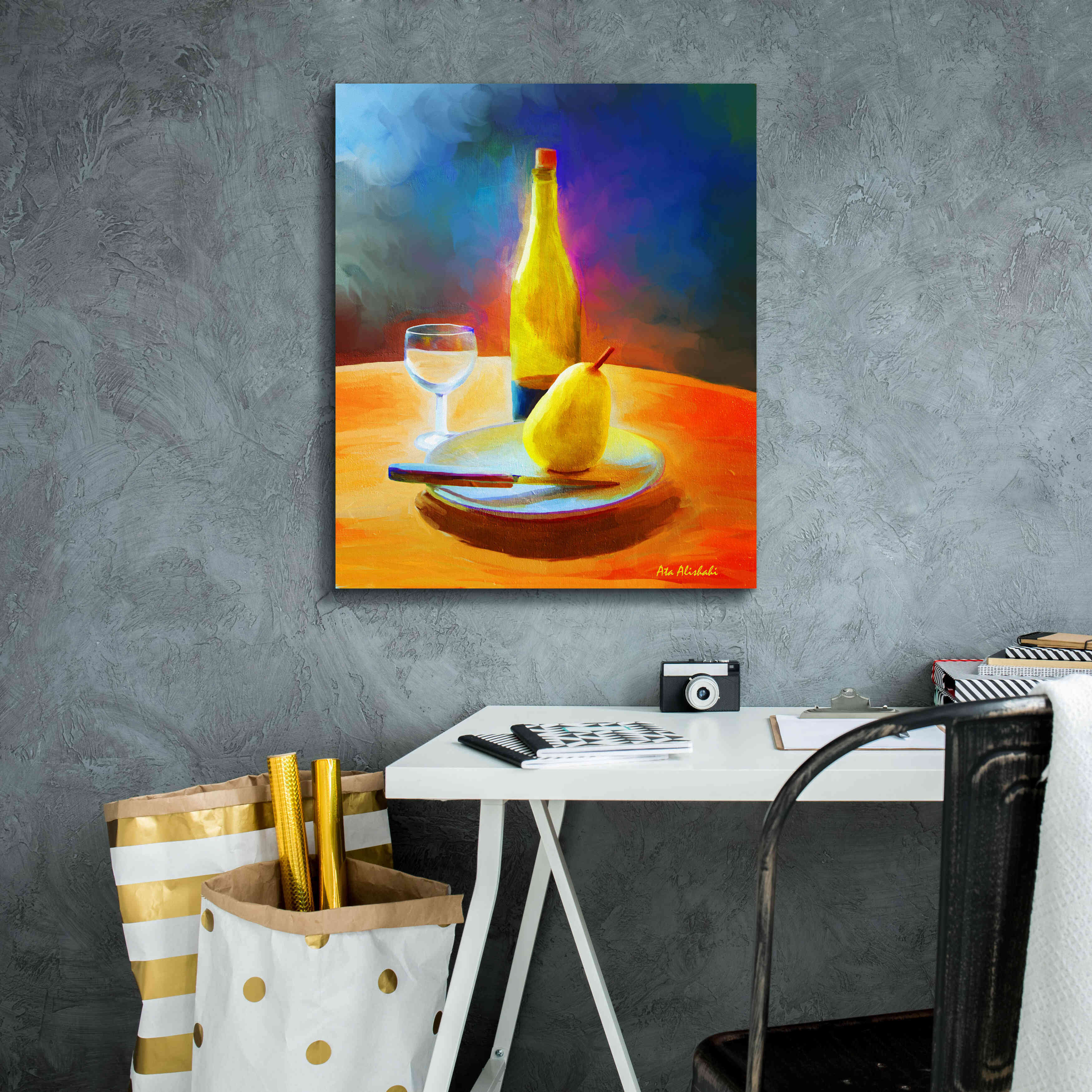 Red Barrel Studio Epic Graffiti 'Wine And Pear' By Ata Alishahi, Gic ...