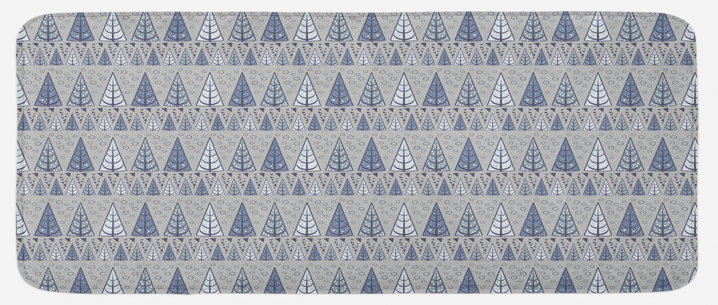 East Urban Home Triangular Pine Fir Trees Horizontal Pattern Circles ...