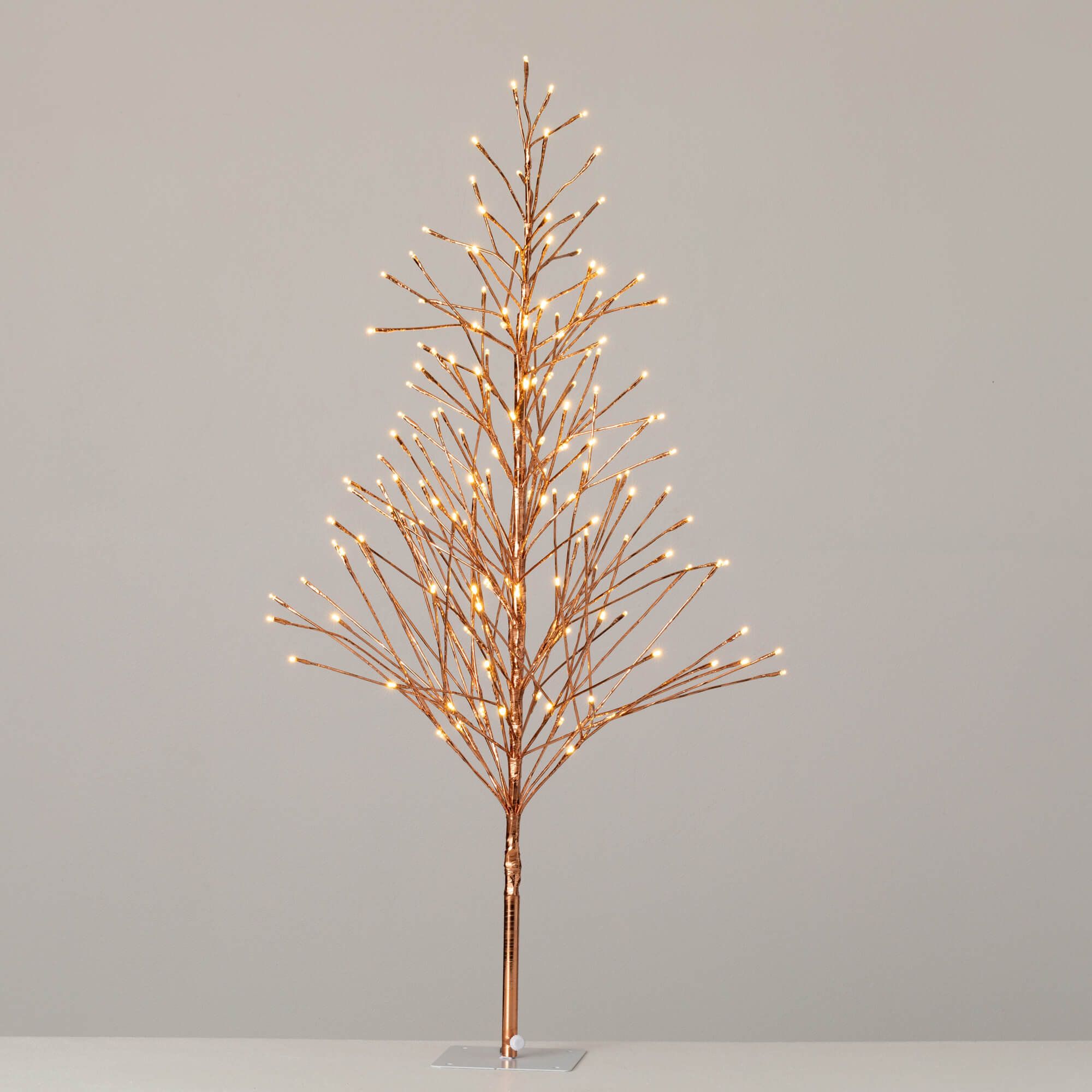 The Holiday Aisle® Christmas Lighted Gold 4 ft. Tree | Birch Lane