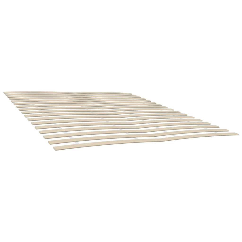 vidaXL Slatted Bed Base Solid poplar wood Foldable | Wayfair