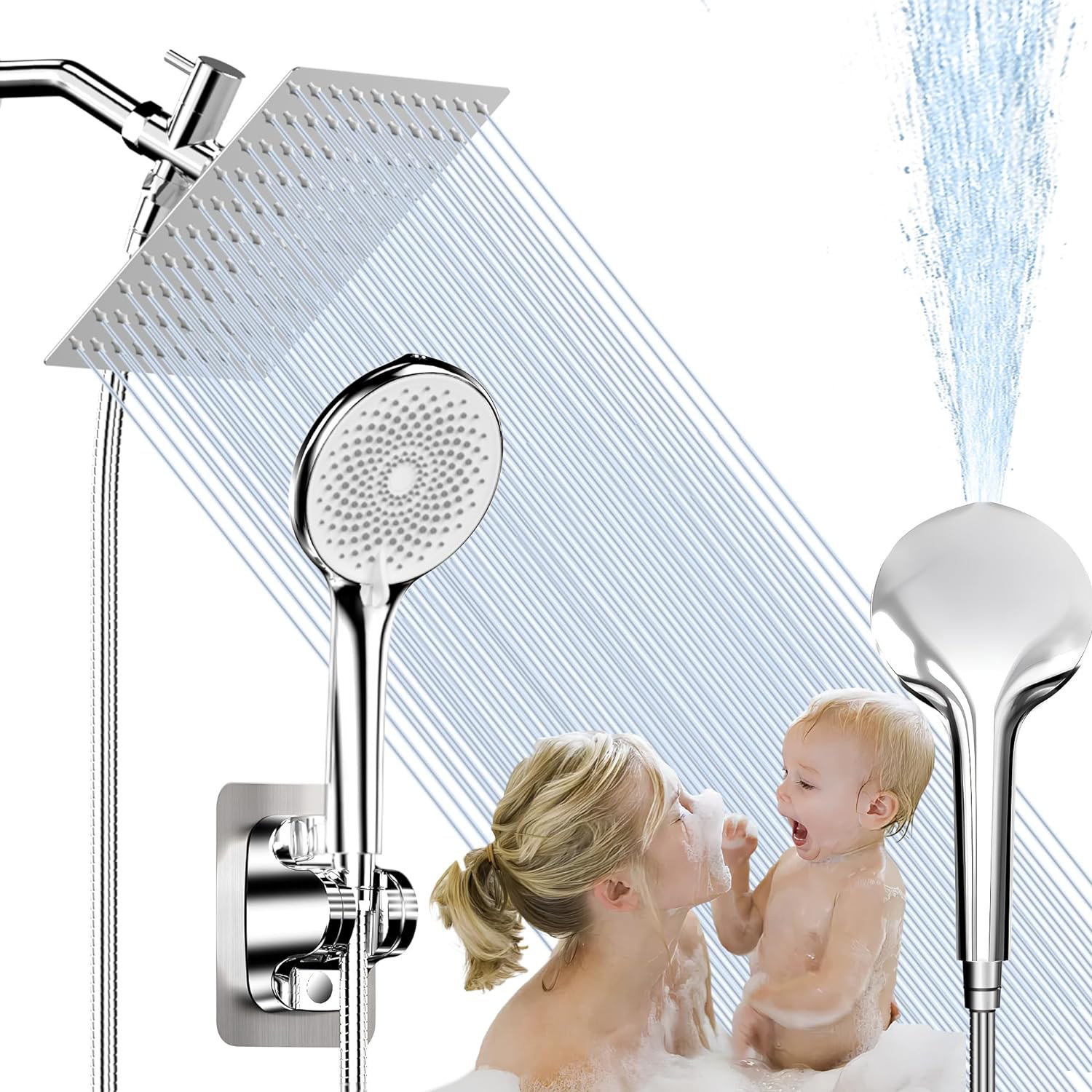 Hoomic Rain Dual Shower Head 1.75 GPM GPM | Wayfair