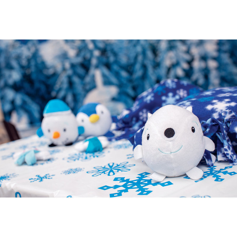 The Holiday Aisle® 12 Piece Round Plush Toys Set | Wayfair