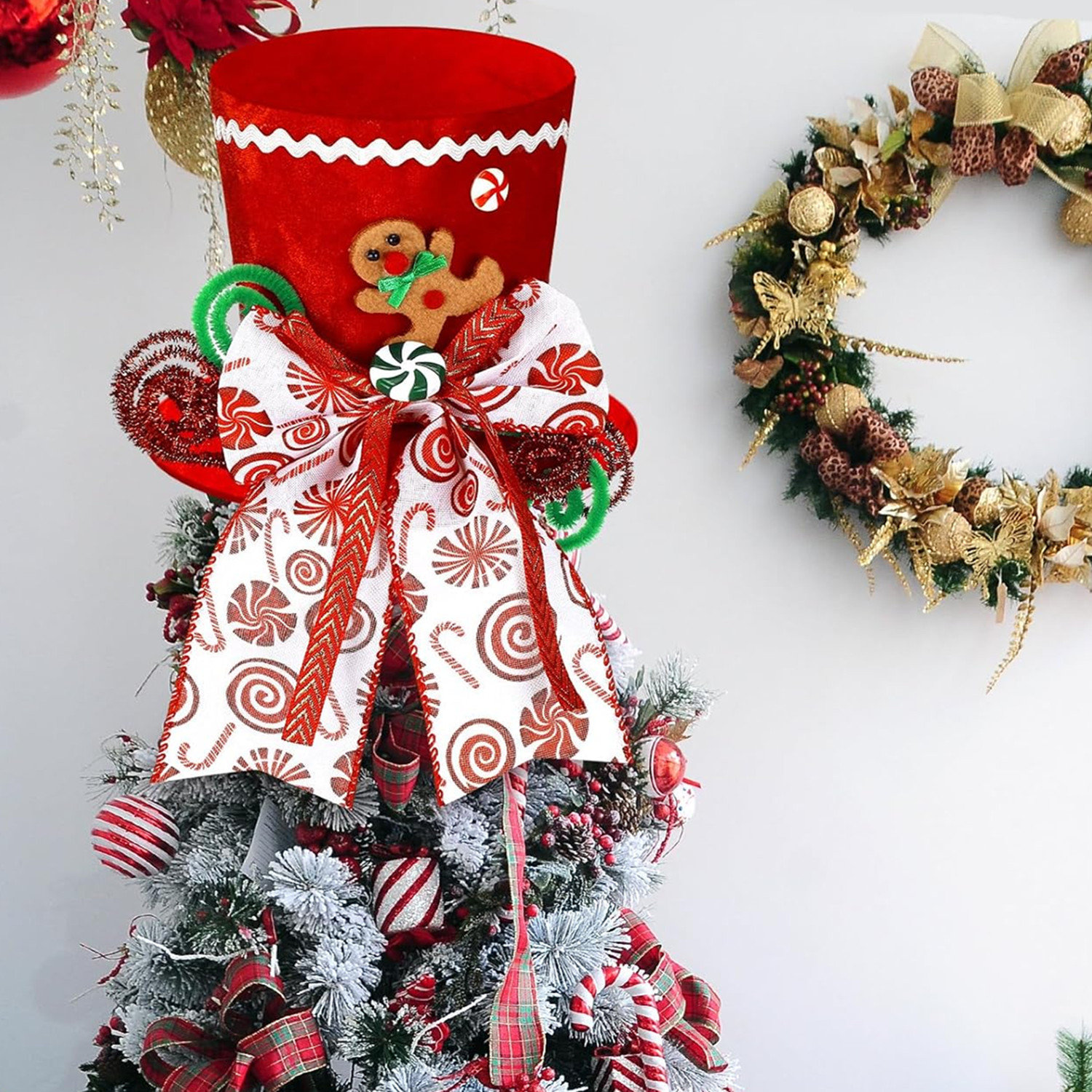peppermint tree topper