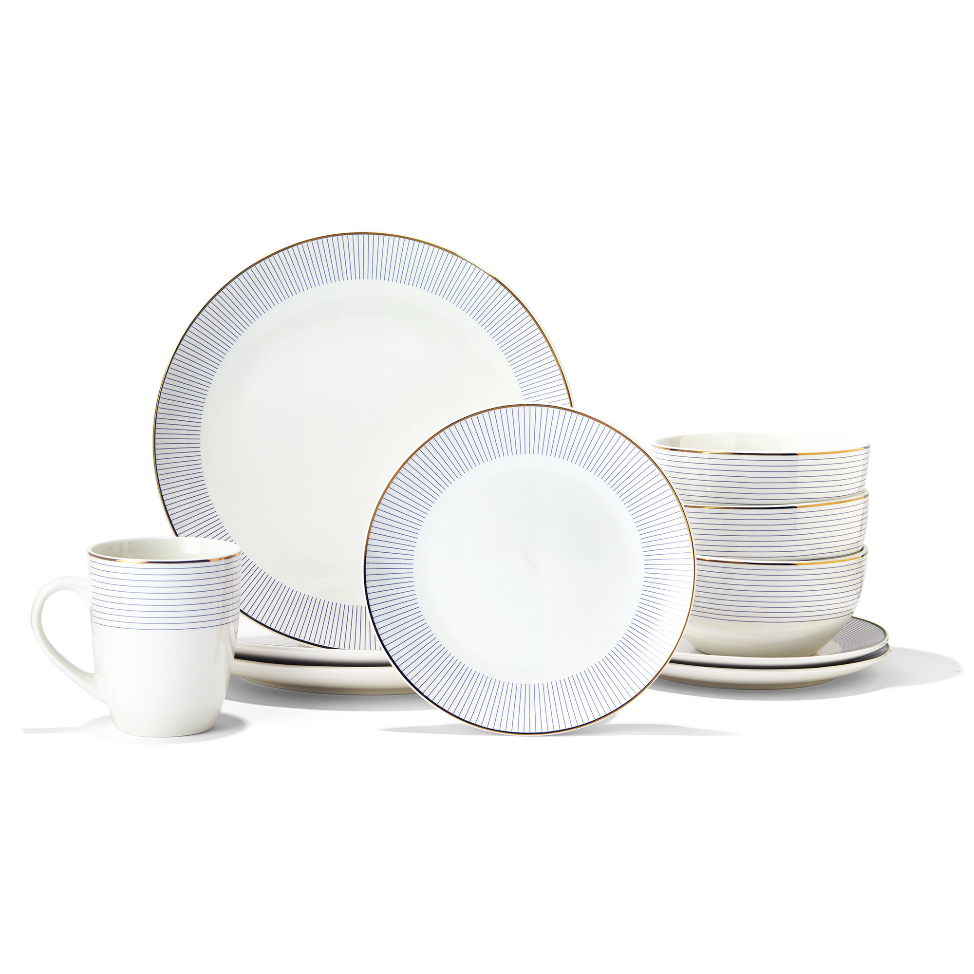 Jay Import Co THEA PORCELAIN 16 PC DINNERWARE SET - Wayfair Canada