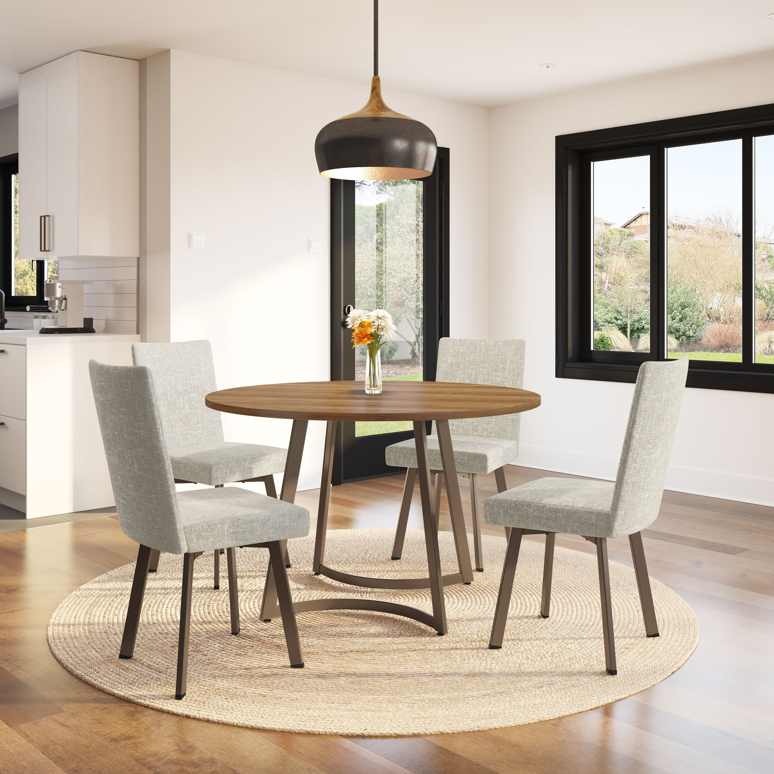 Amisco Tahina/Elmira 5 pieces Dining Set | Wayfair
