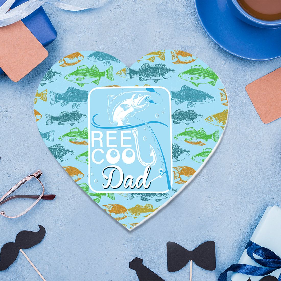 Koyal Wholesale Father's Day Heart Shaped Gift Box With Lid, Reel Cool ...