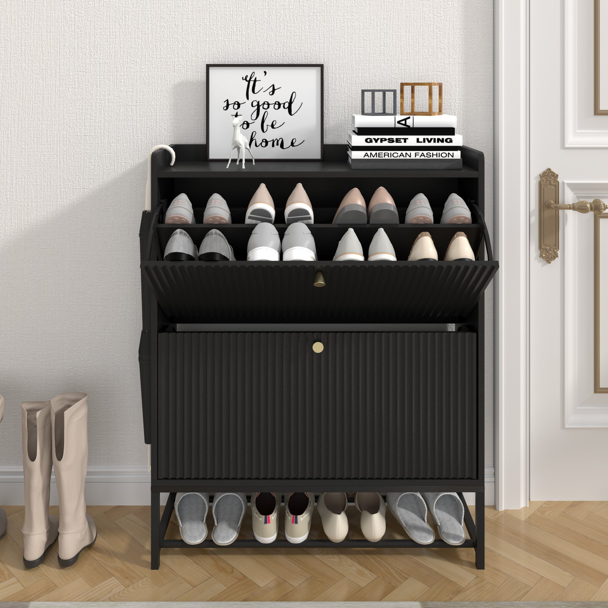 Latitude Run® 20 Pair Shoe Storage Cabinet | Wayfair
