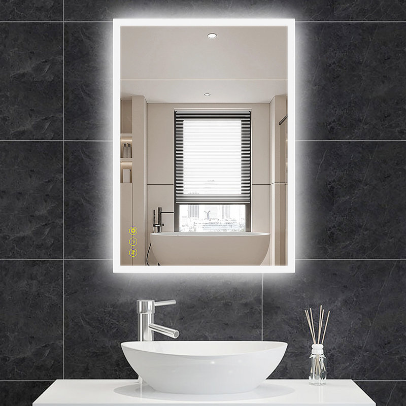 Wrought Studio Captolia LED Bathroom Mirror Backlight Mirror Touch ...