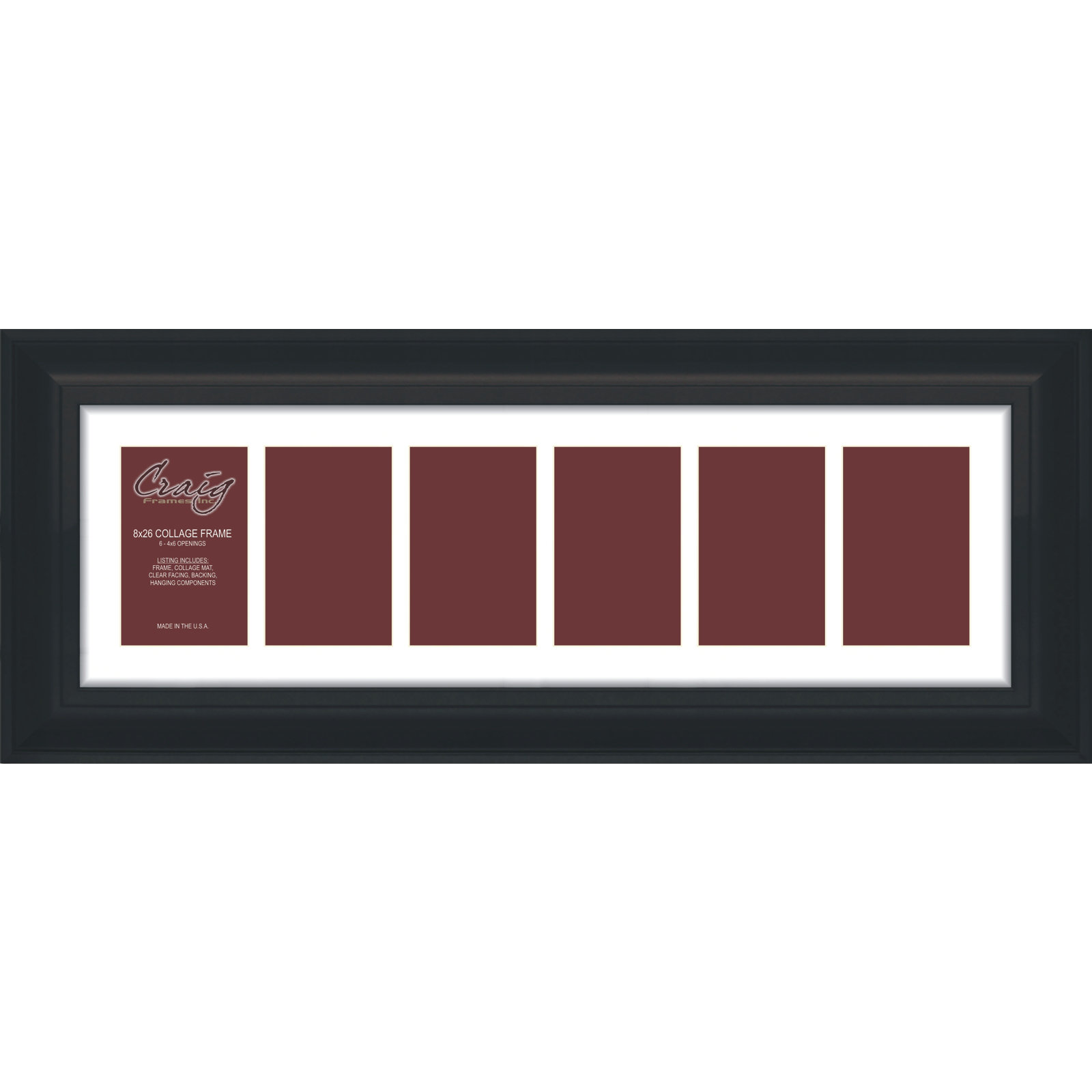 Andover Mills™ Bednarz Matte Collage Frame in Black & Reviews | Wayfair