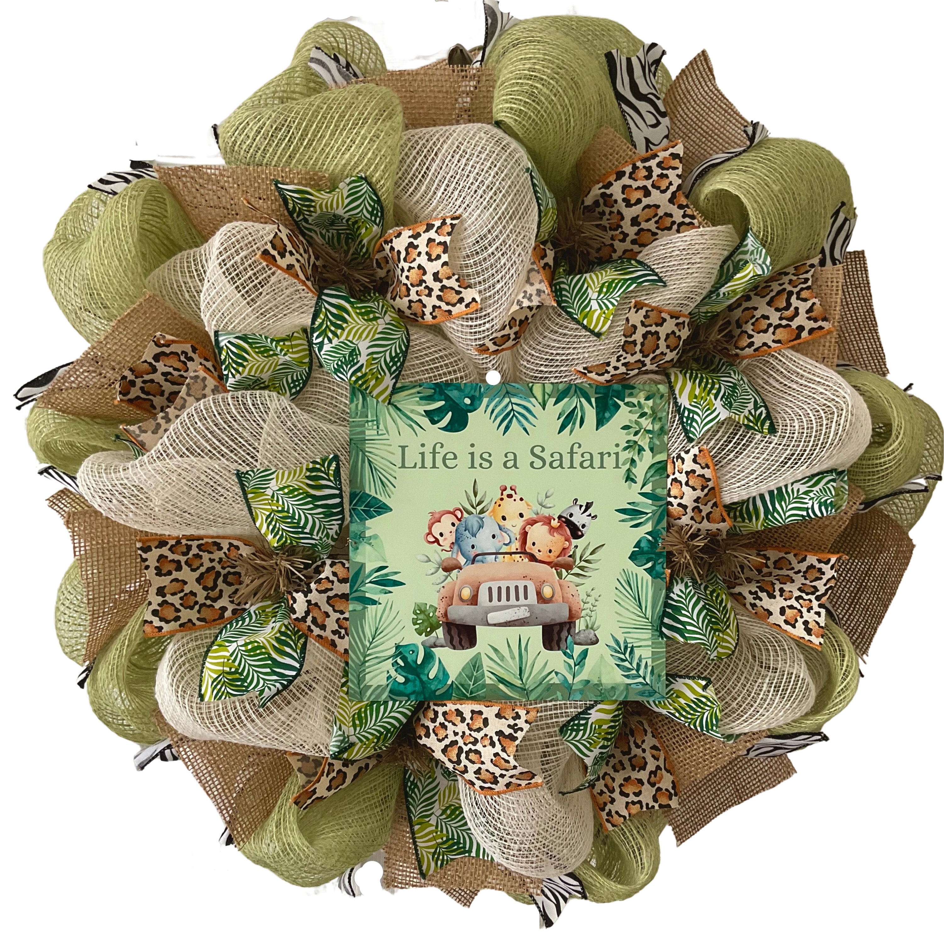The Holiday Aisle® Baby Wreath Life's A Safari | Wayfair