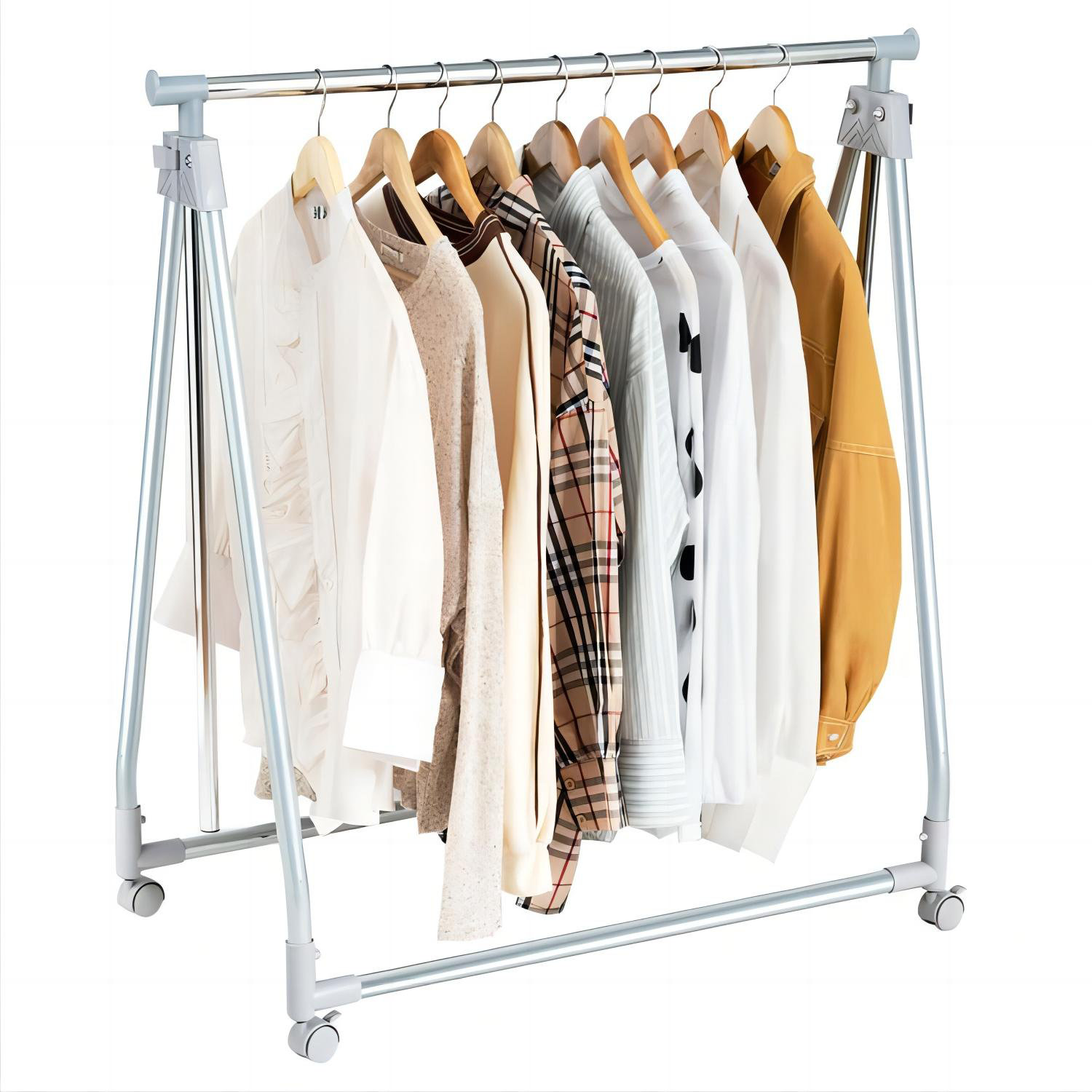 Rebrilliant Linhart 36'' Metal Rolling Clothing Rack & Reviews | Wayfair