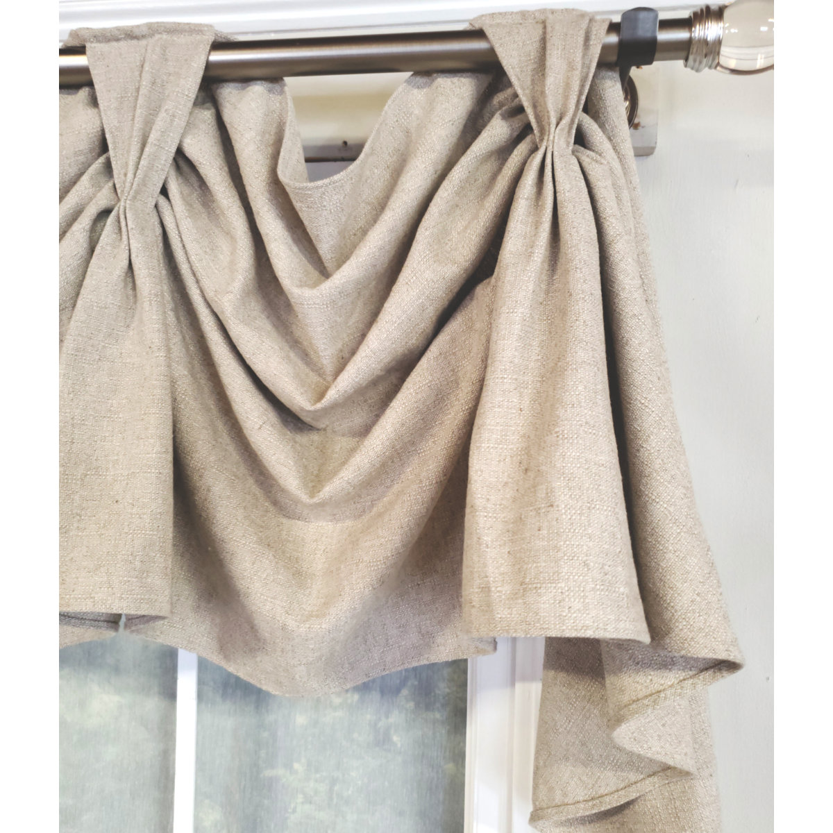 RLF Home Soft Linen 3-Scoop Victory Swag & Reviews | Wayfair