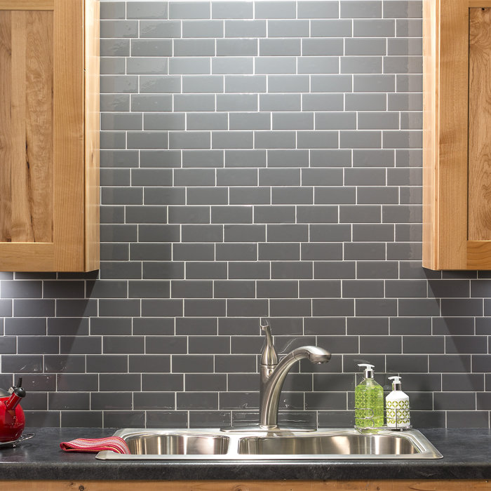 TackTile Tack Tile Peel & Stick Vinyl Backsplash Subway & Reviews | Wayfair