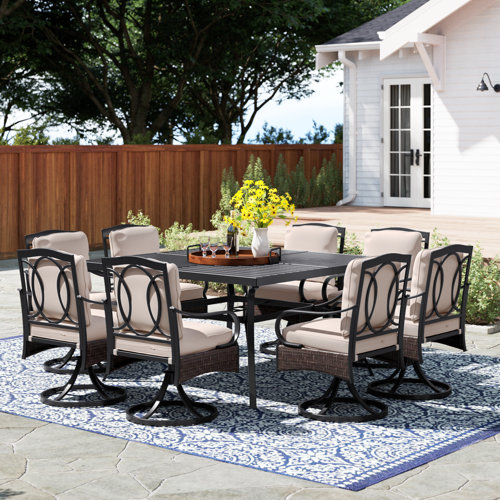 Square Patio Dining Sets You'll Love | Wayfair