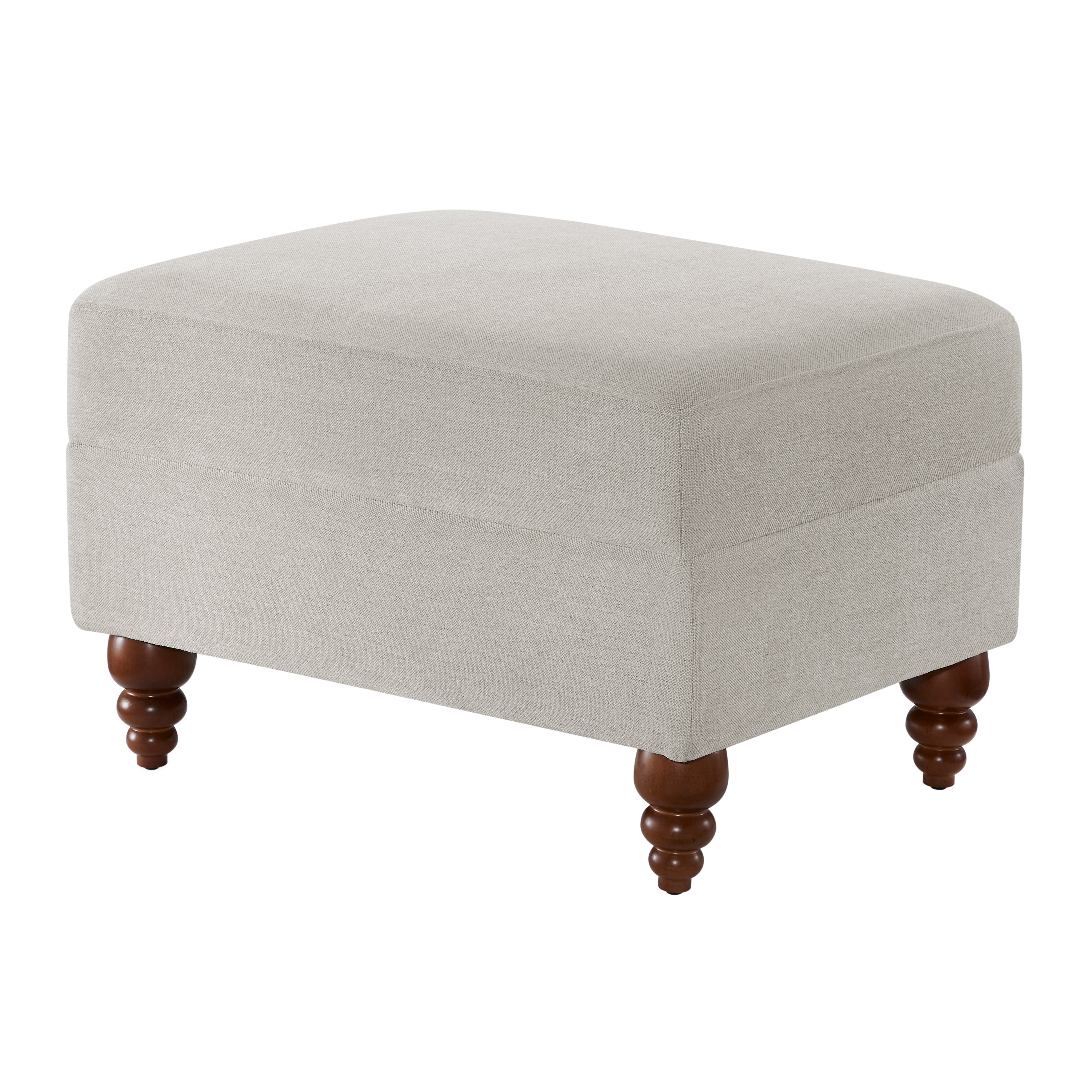 Alcott Hill® Ebward Ottoman - Sea Oat & Reviews | Wayfair