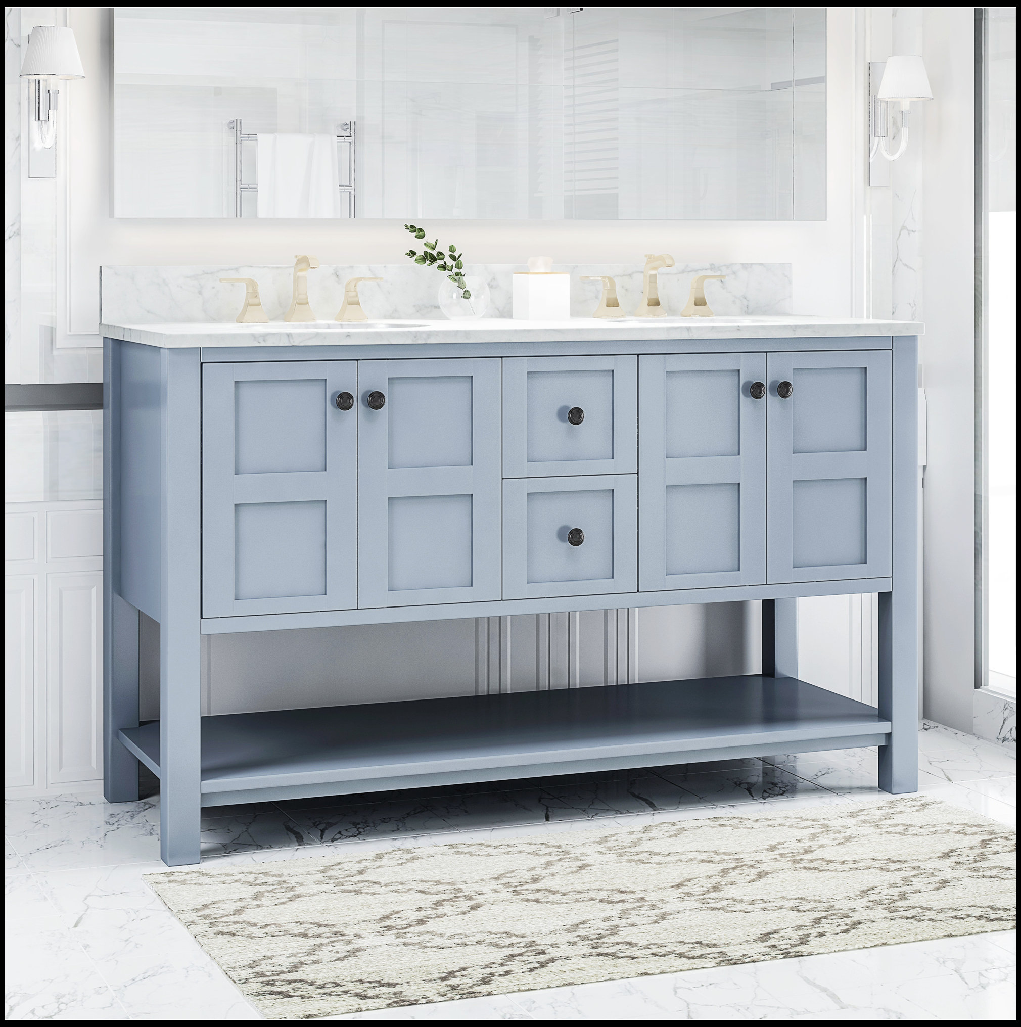 Hokku Designs Monterrius Freestanding Bathroom Cabinet | Wayfair