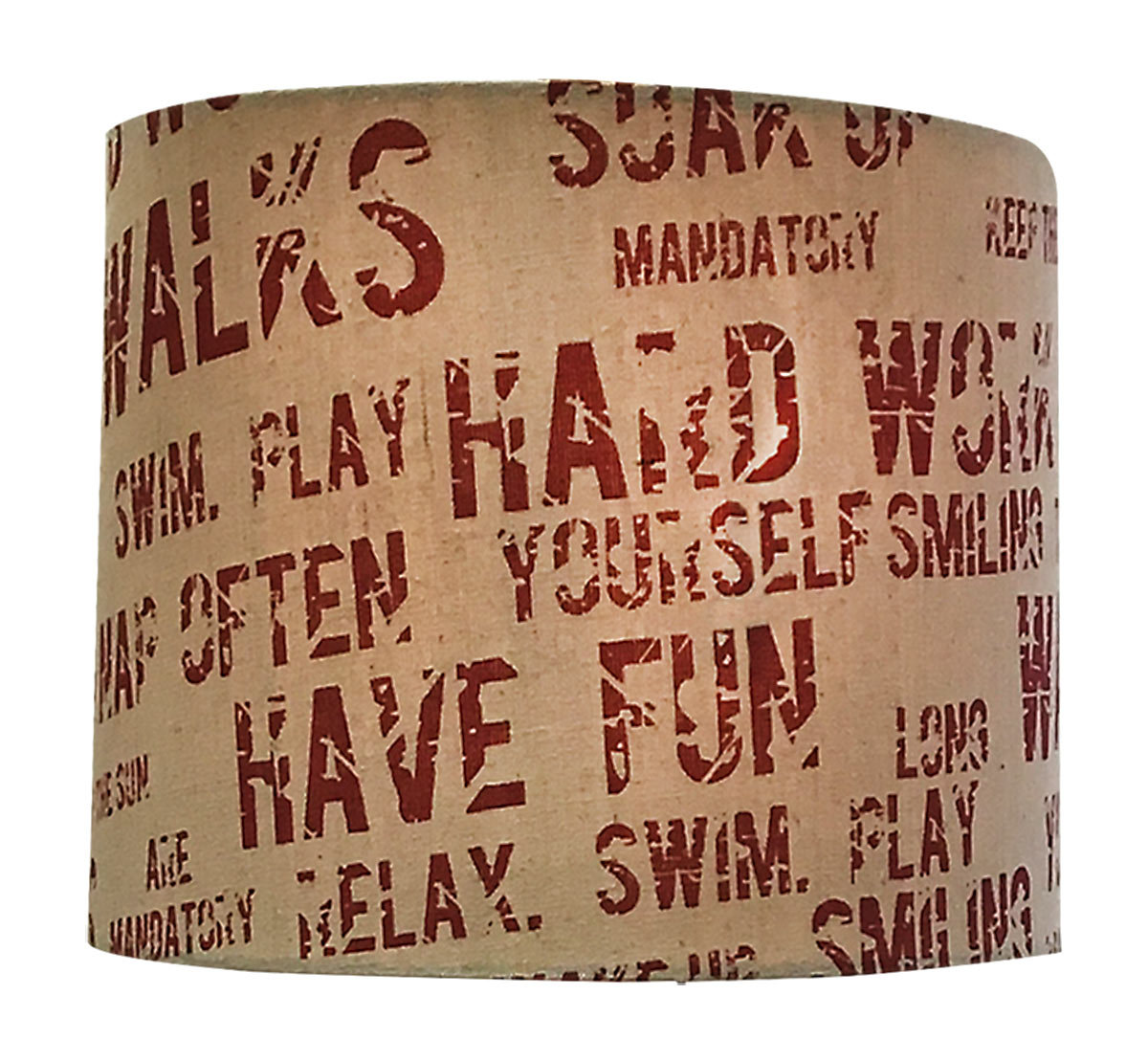 Red Barrel Studio® 9" H x 14" W Paper Drum Lamp Shade ( Spider ) in Red ...