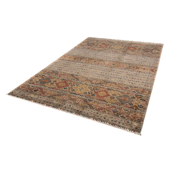 Latitude Vive One-of-a-Kind Alzie Hand-Knotted 166cm x 240cm Wool Area ...